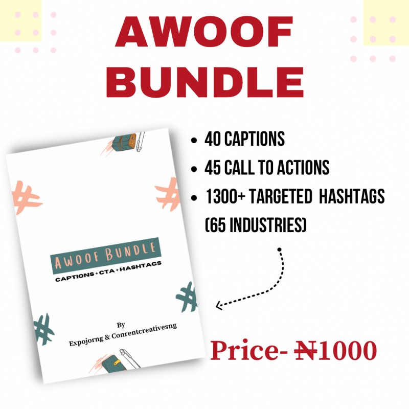 Buy Awoof Bundle by Contentcreativesng on Selar
