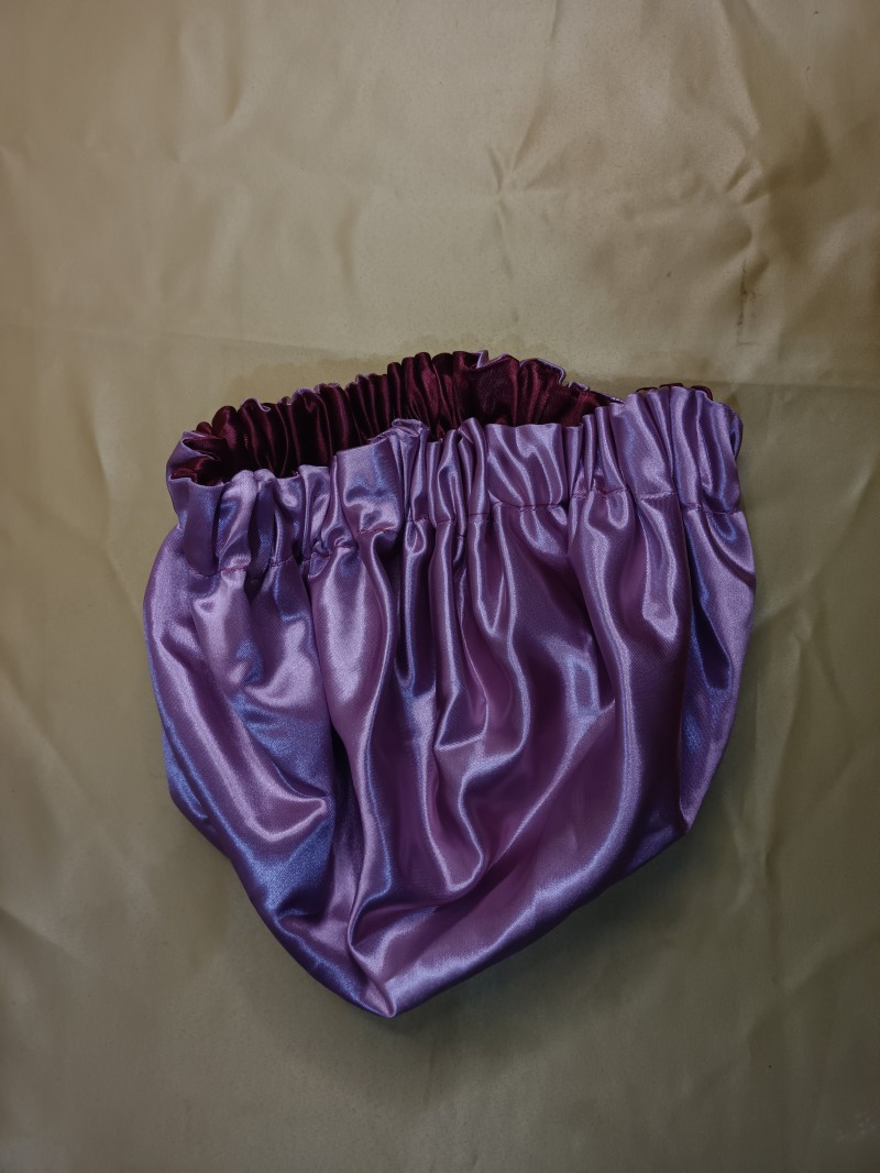 Buy Pink&maroon satin bonnet by Curlbesty_ng on Selar
