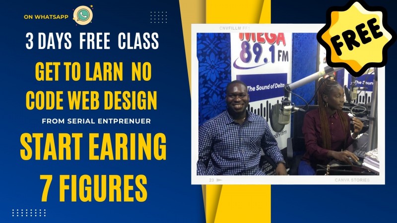 Buy 3 Days Web design Program Demo website by Cyprian sunday on Selar