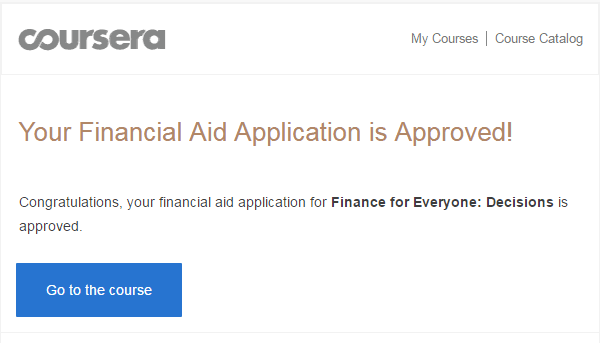 Buy Coursera Financial aid by Ige David on Selar