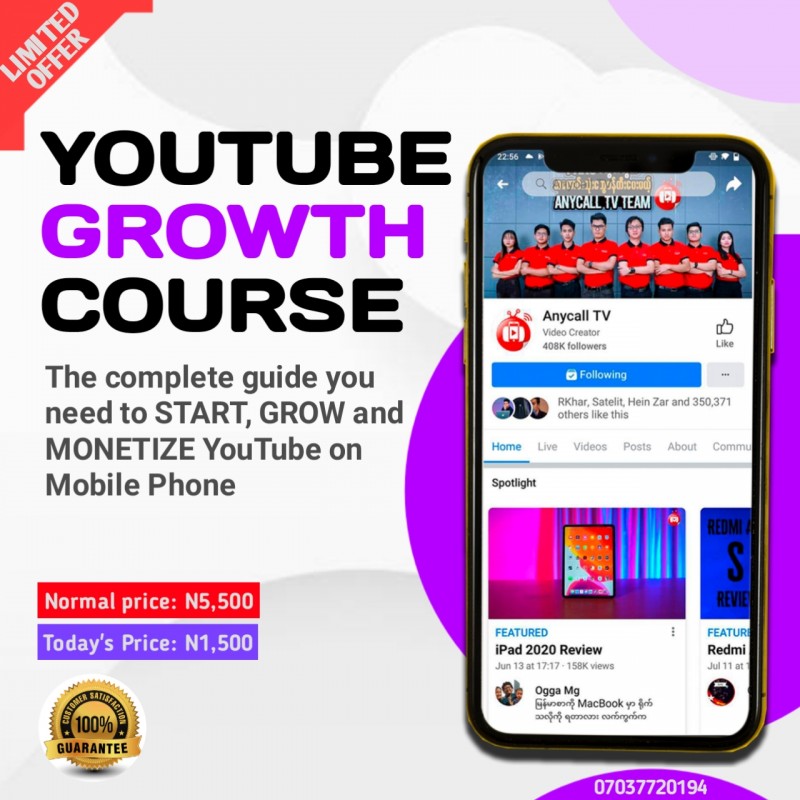 Buy YouTube Growth Hacks by Chiemeka David Chibuike on Selar
