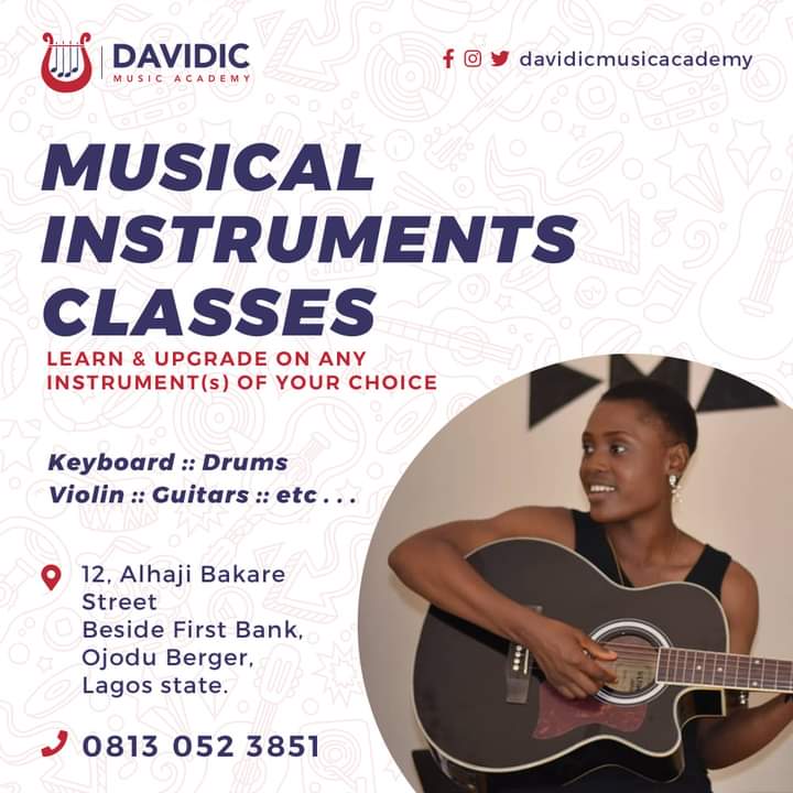 Get Musical instruments classes by Davidic Music Academy LTD on Selar