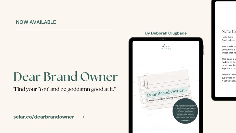 Buy Dear Brand Owner (Ebook) by Deborah Olugbade on Selar