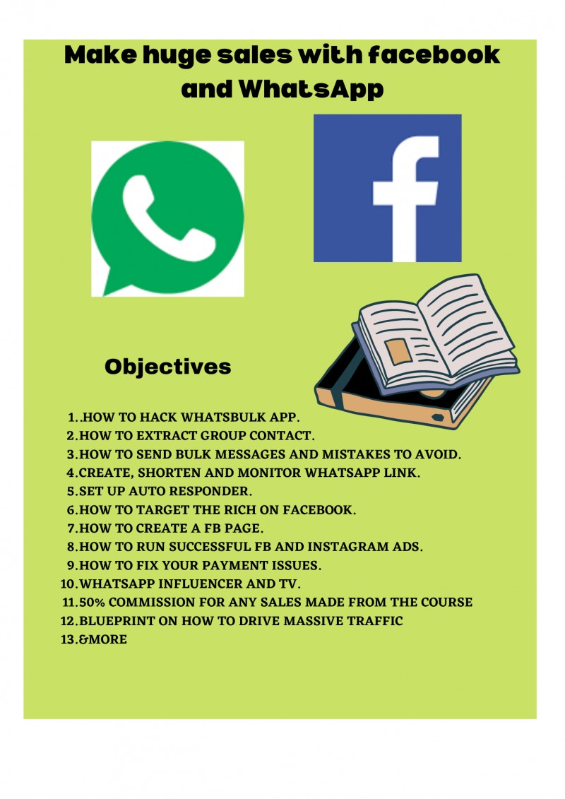 Buy WhatsApp Automation /fb marketing by Nwokeke chinwe Rosemary on Selar