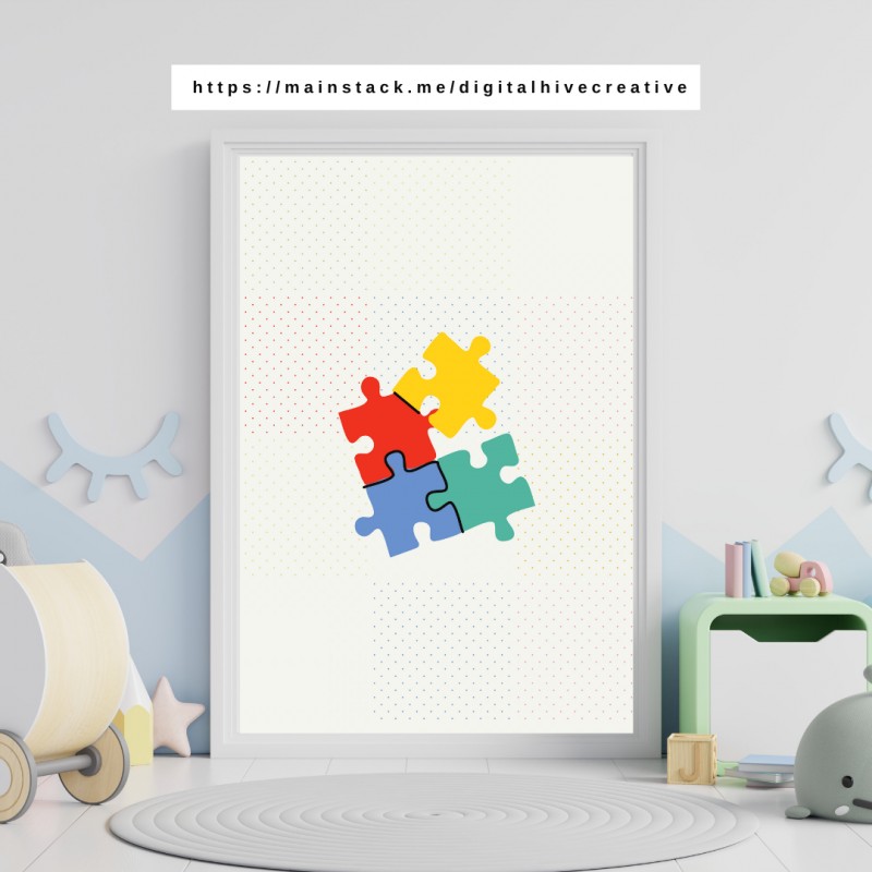 Buy Frameable Puzzled Art Print by DigitalhiveCreative on Selar
