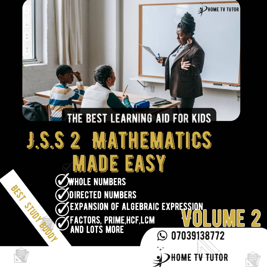Buy J S S 2 MATHS FULL TUTORIALS by HOME TV TUTORS on Selar