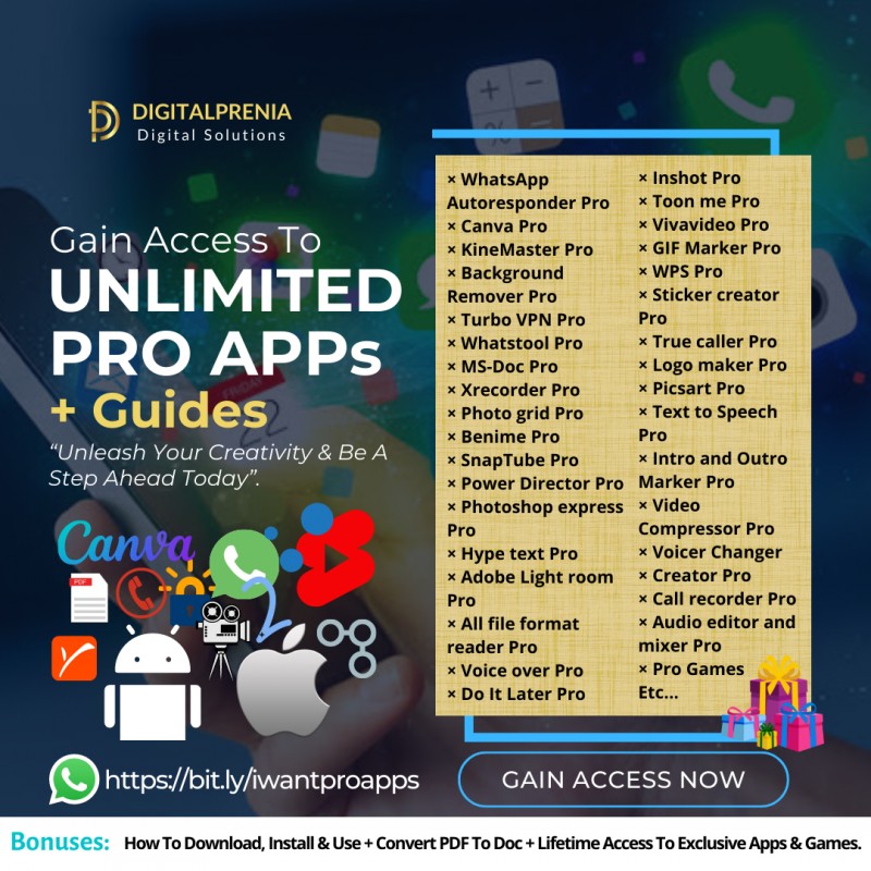 Buy Unlimited Pro Apps for Android & iOS +Guides by Obinna Igino Ibe on ...