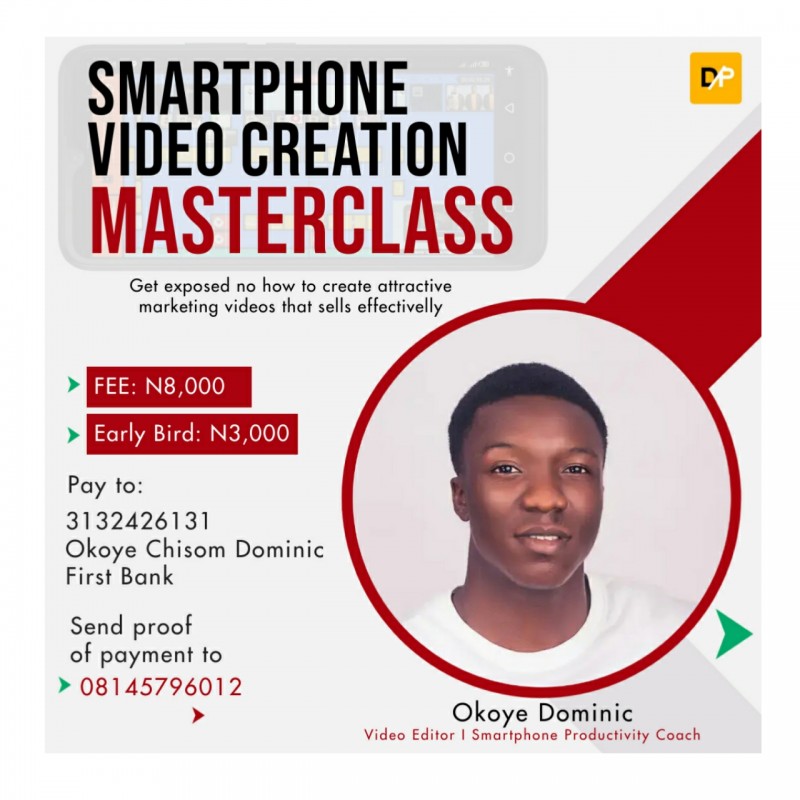 Buy SMARTPHONE VIDEO EDITING COURSE by Okoye Dominic on Selar