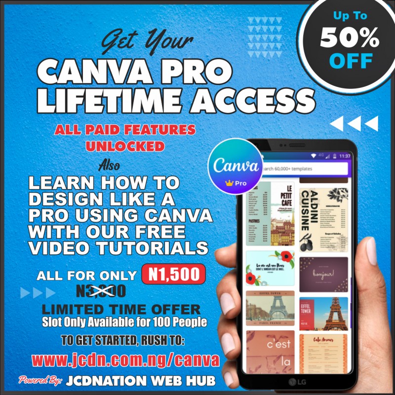 Buy CANVA PRO by OLUWASEUN LADELOYE on Selar