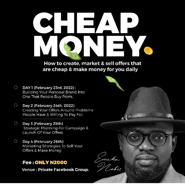 Buy Cheap Money by Ozioma Onyemechi on Selar