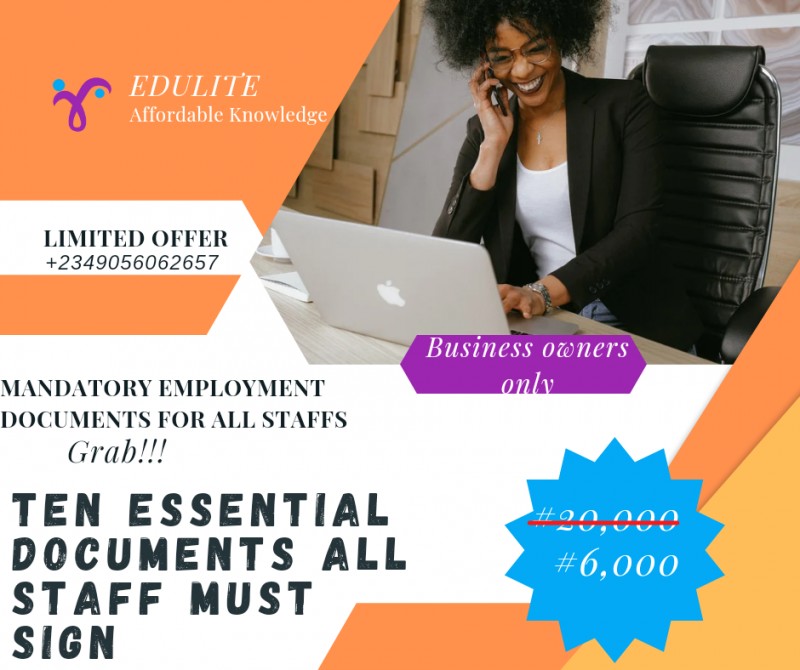 Buy Essential employment documents by Edulite eLearning on Selar
