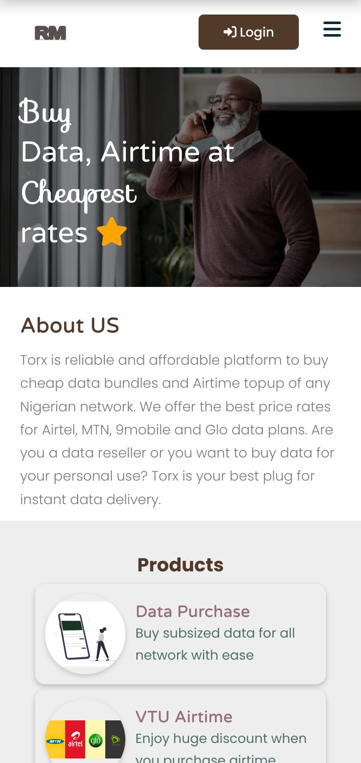 Buy VTU website with user and admin panel by Efosa Osaheni on Selar