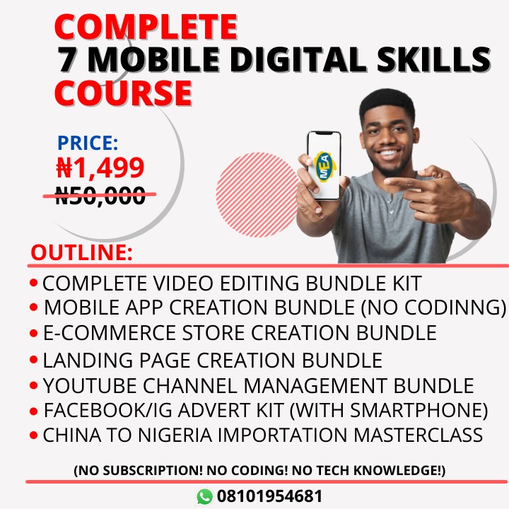 Buy 7-In-1 Powerful Digital Skills Bundle Kit by Emmanuel Adewale on Selar