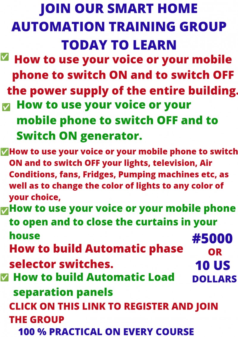Buy SMART HOME AUTOMATION TRAINING by JAMES OKORIE TECHNICAL INSTITUTE ...