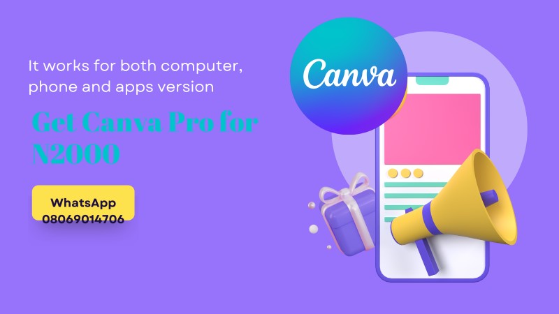 Buy Canva Pro by Enobong Ekarika on Selar