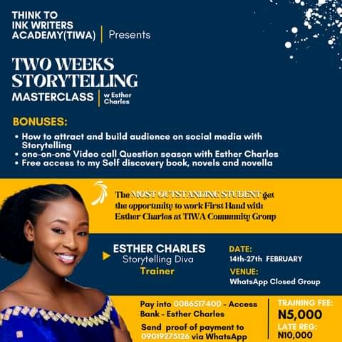 Buy THINK TO INK WRITERS ACADEMY TIWA'S STORYTELLING MASTERCLASS by ...