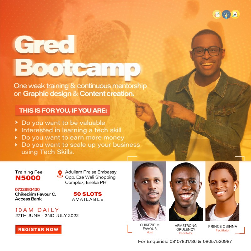 Buy GRED BOOT-CAMP by Evidence Graphix on Selar