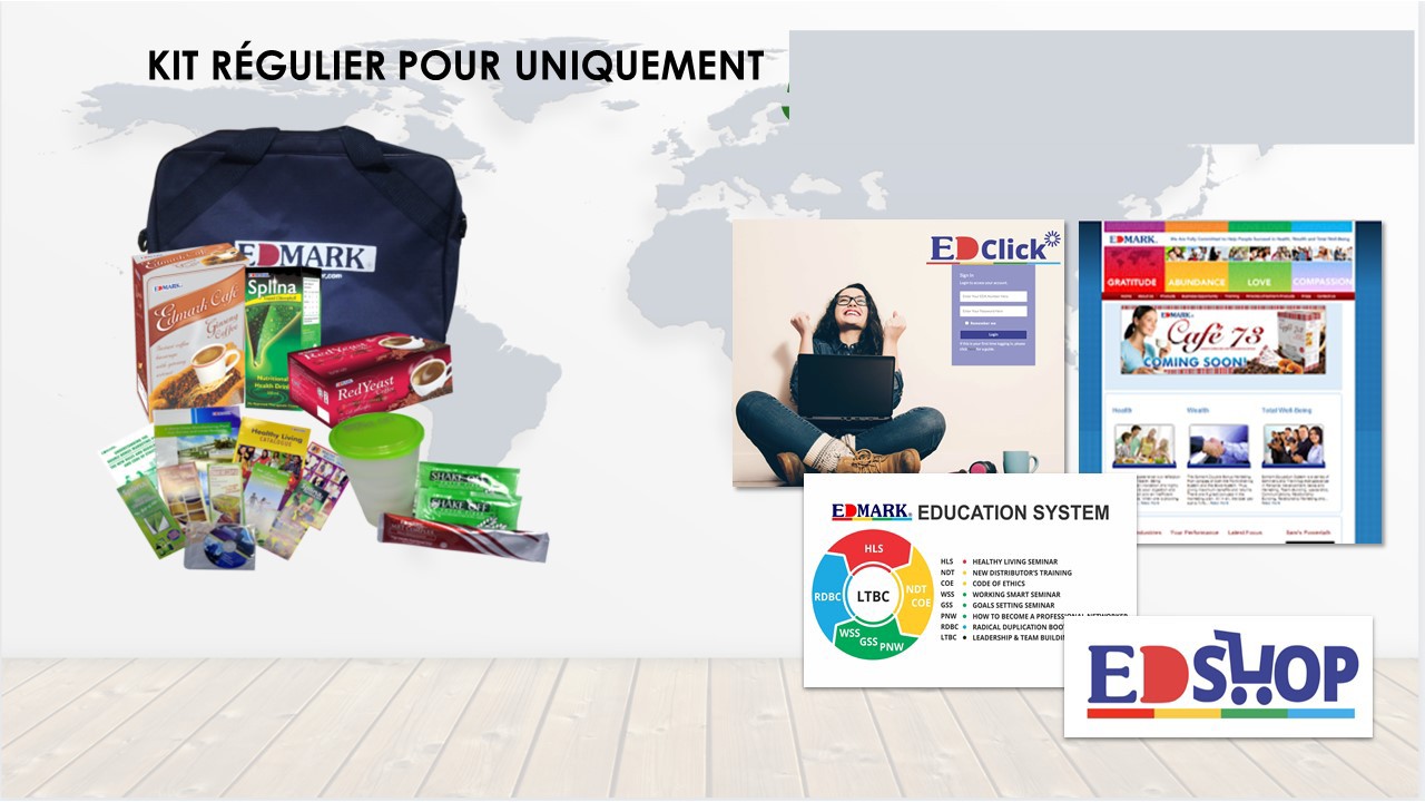 Buy KIT D'ADHÉSION EDMARK REGULAR PACK by Falone Ngnitedem Zeudeu on Selar