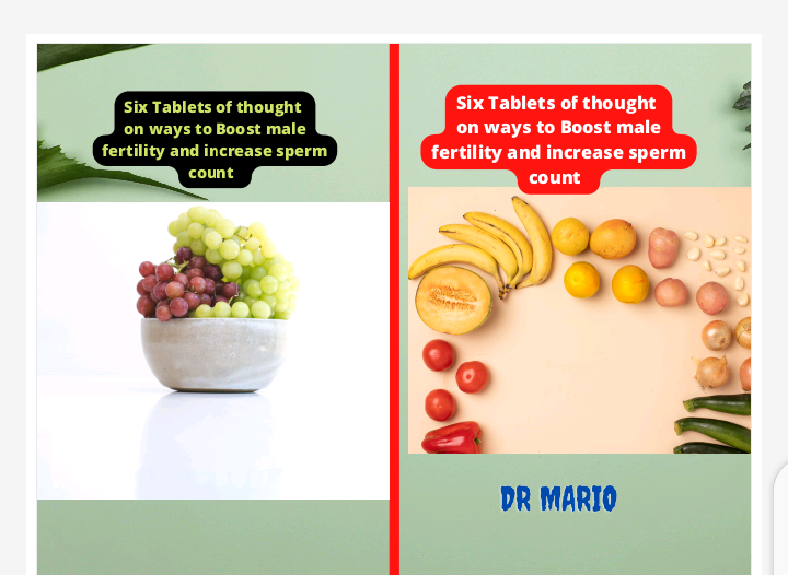 Buy SIX TABLETS OF THOUGHTS ON WAYS TO BOOST MALE FERTILITY AND ...