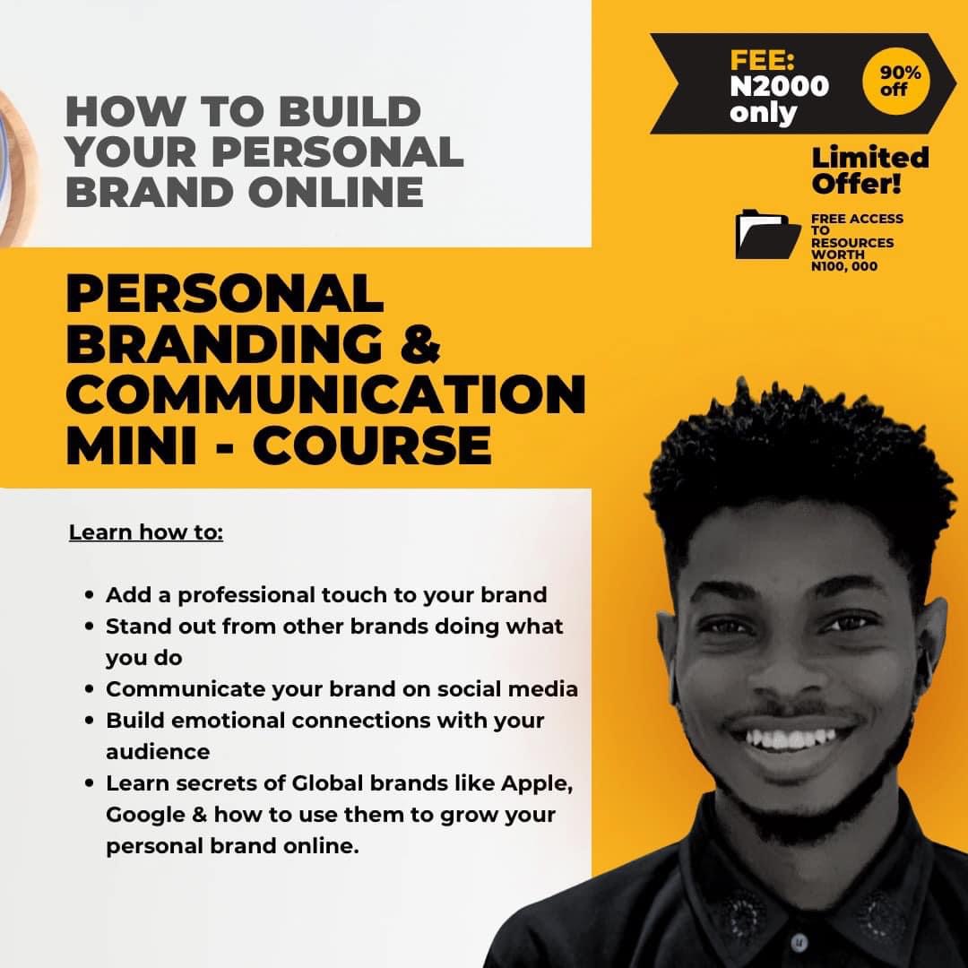 Buy Personal Branding and Communication Mini-course by Fortune Wobidi on Selar