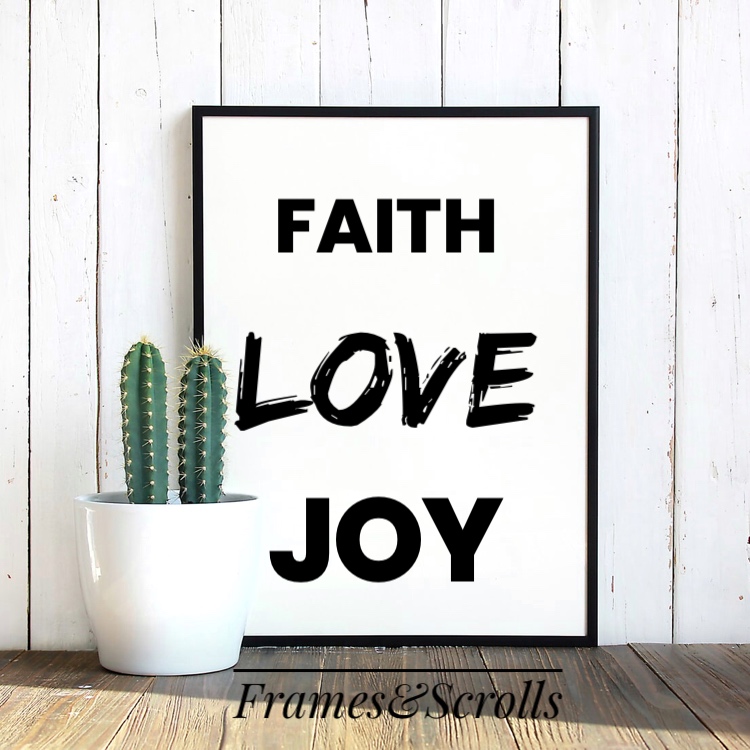 Buy Faith, Love, Joy by Frames&Scrolls on Selar