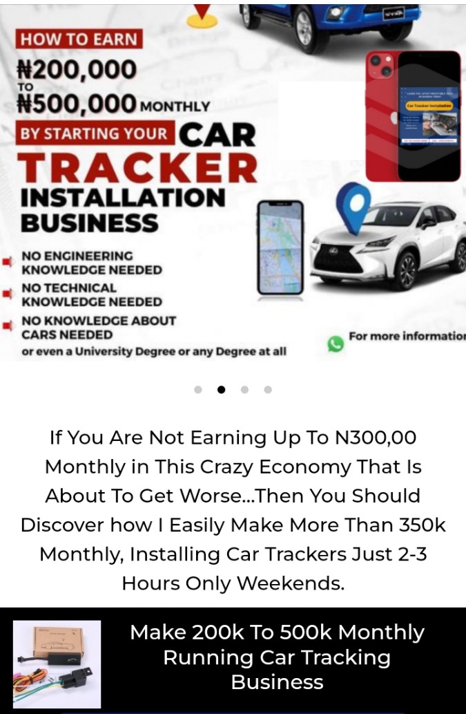 Buy CAR TRACKER INSTALLATION BUSINESS by Glory Elijah on Selar
