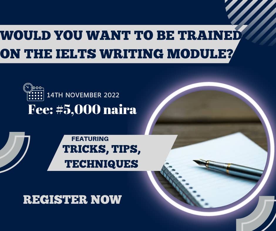Buy IELTS WRITING MODULE CLASS by Godswill Chiedu on Selar