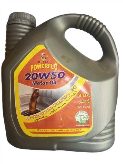 Buy DOZZY POWERFLO Multigrade Engine OIL 20W50- 4 LITRES by Godwin ...
