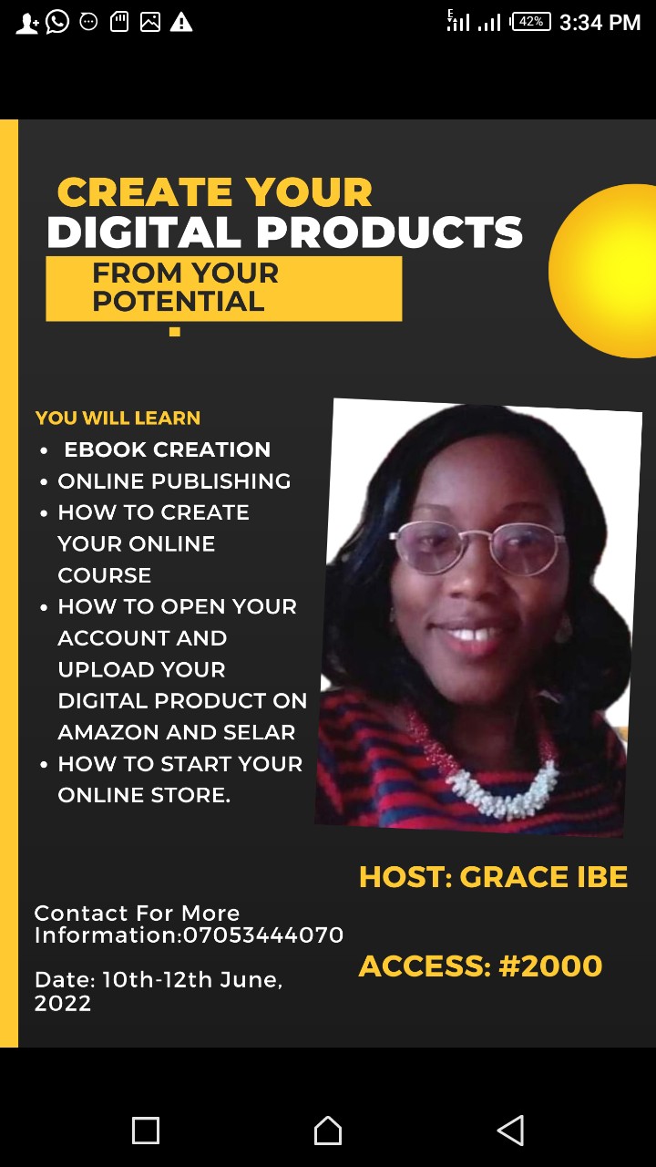 Buy Creating Digital Products From Your Potential by Grace Ibe on Selar