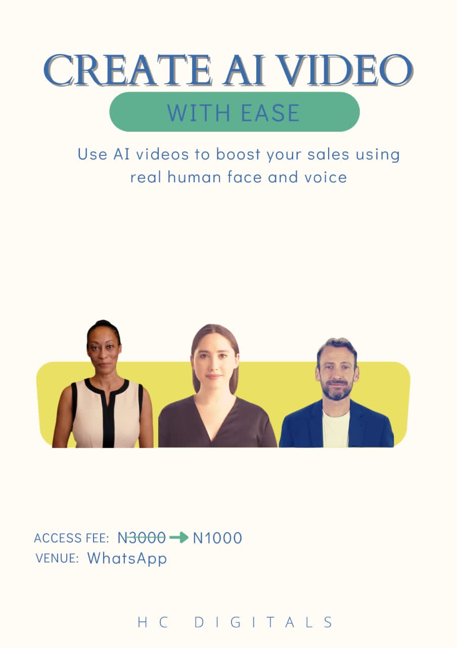 Buy Create AI Video with ease by HC Digitals on Selar