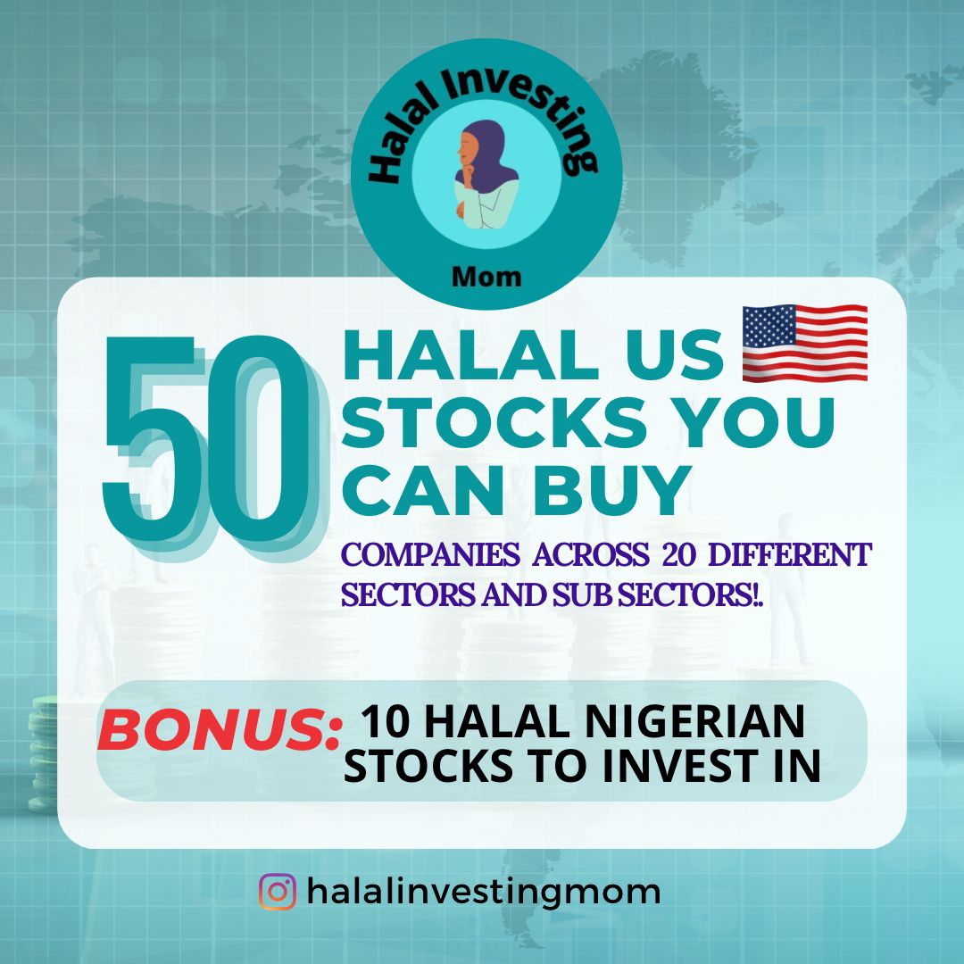 Buy 50 HALAL US STOCKS YOU CAN INVEST IN by Maimuna A. Sani on Selar