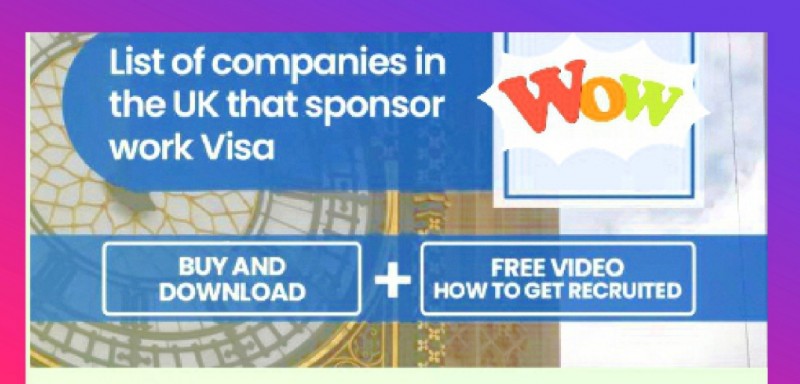 Buy Buy UK job Visa Sponsorship Company DIY list. by Imafidon Ayemere ...