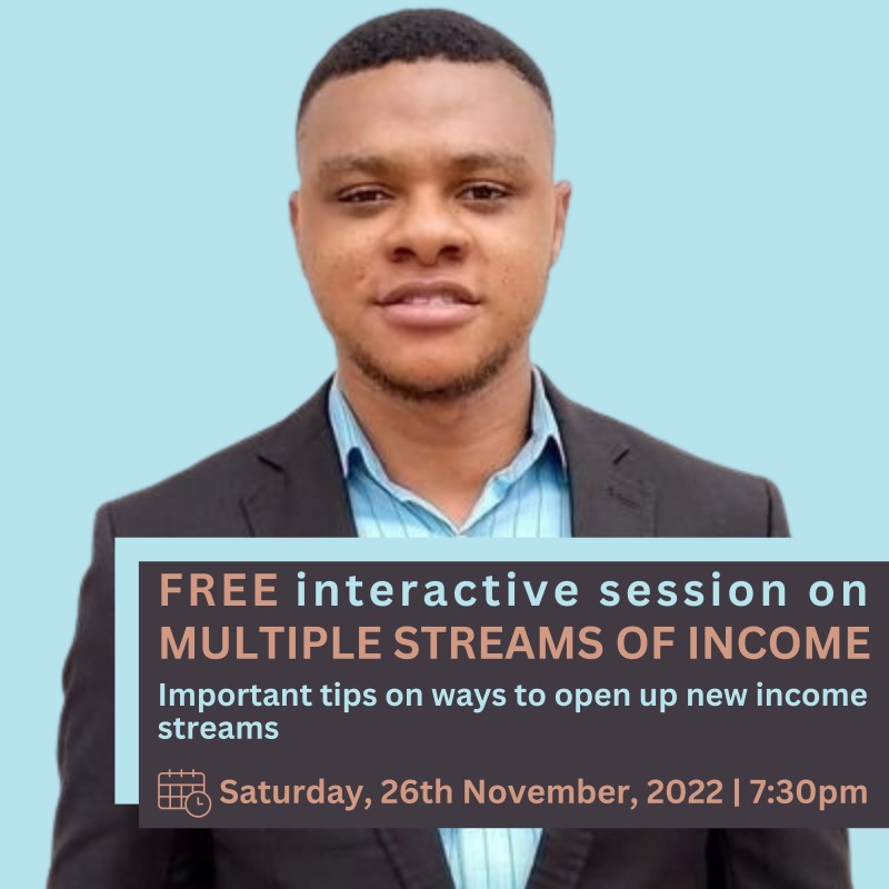 Get Interactive Session on Multiple Streams of Income by Henry Okimonye Otareh on Selar