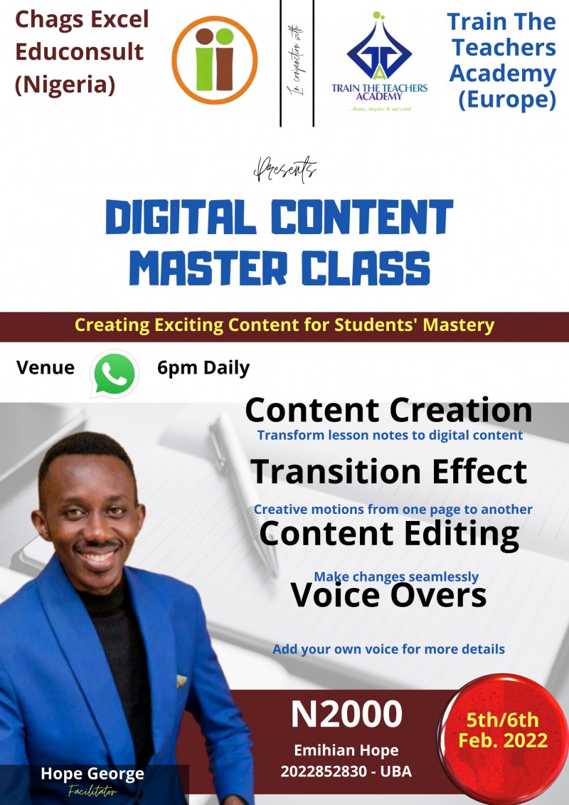 Buy Digital Content Master Class by Emihian Hope on Selar