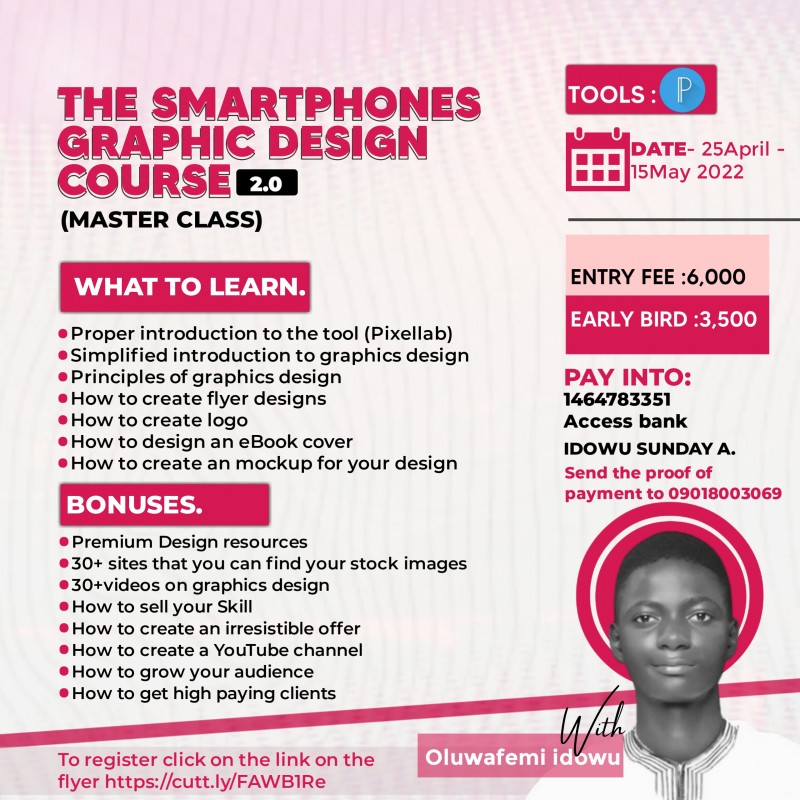 Buy THE SMARTPHONE GRAPHIC DESIGN COURSE by Oluwafemi idowu on Selar