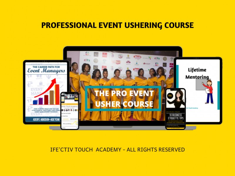 Buy Professional Event Ushering Course by Ifectiv Touch on Selar