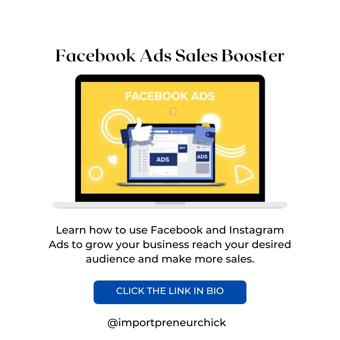 Buy Facebook Ads Sales Booster by Importpreneurchick on Selar