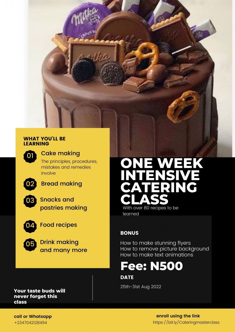 Buy Catering Master Class by Jael Ijeoma Anthony on Selar