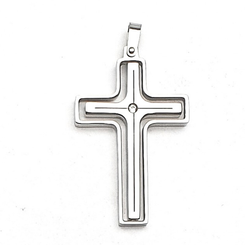 Buy Crystal Accent Spin Cross Pendant by Jewelry by Obabi on Selar