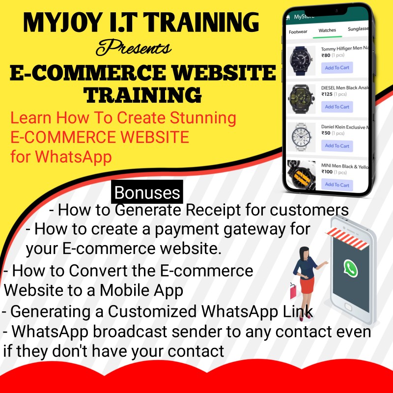 Buy E-commerce Store Development by JoAK Myjoy IT Services on Selar