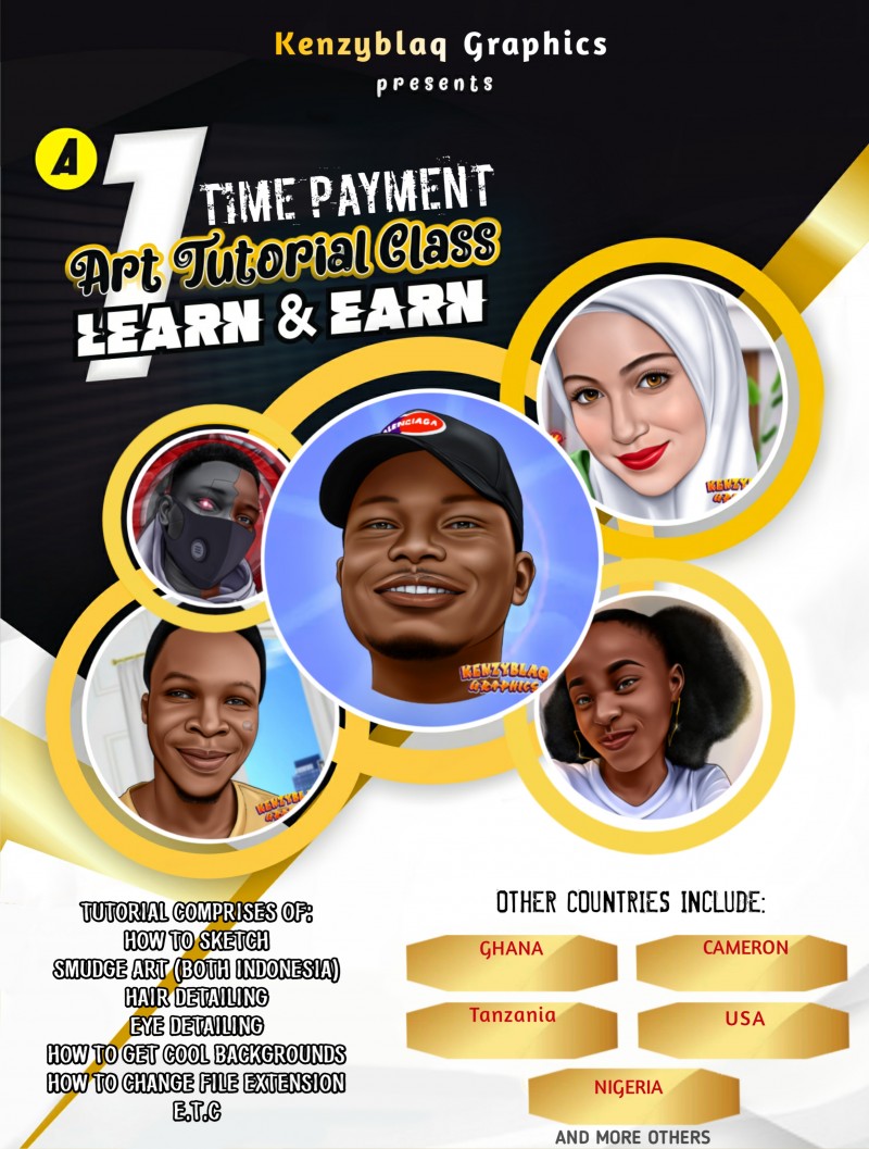 Buy KenzyblaqGraphics Tutorial Class by Elogie Kelvin Aloaye on Selar