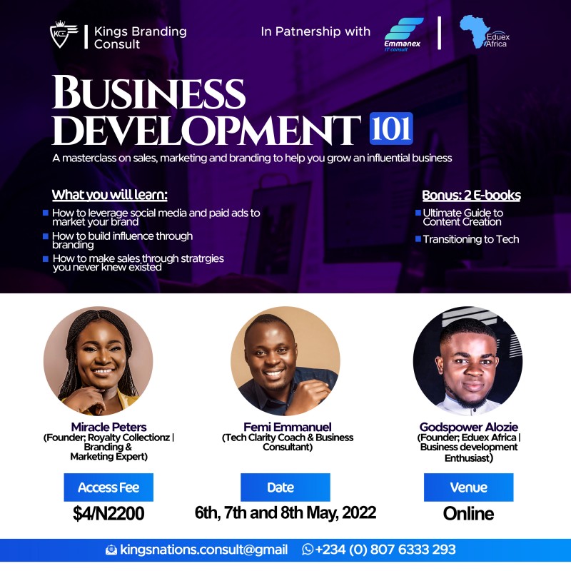 Buy Business Development 101 by Kings Branding Consult on Selar