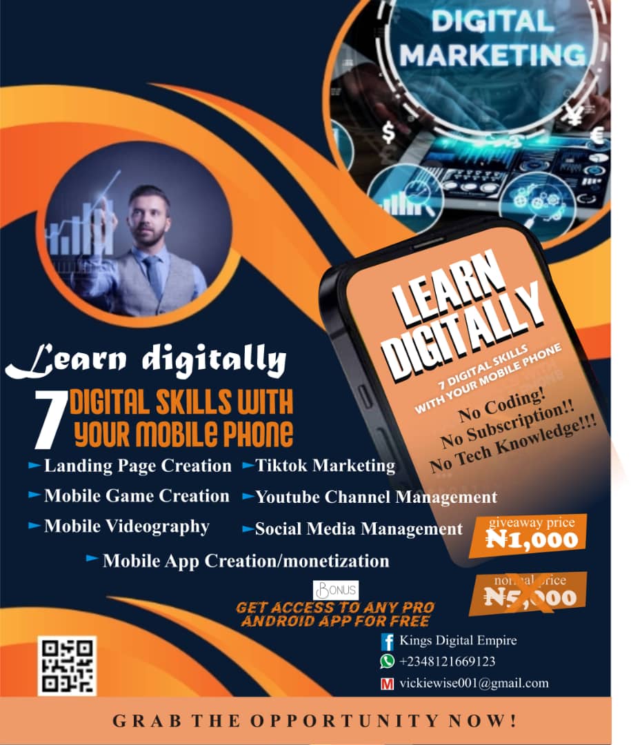 Buy 7 Hot Digital Skills by Kings Digital Empire on Selar