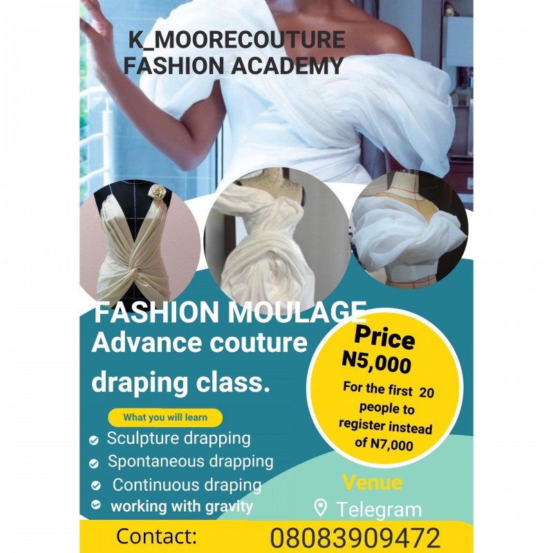 Buy Fashion moulage (Advance draping) by Ojo kehinde oluwatosin on Selar