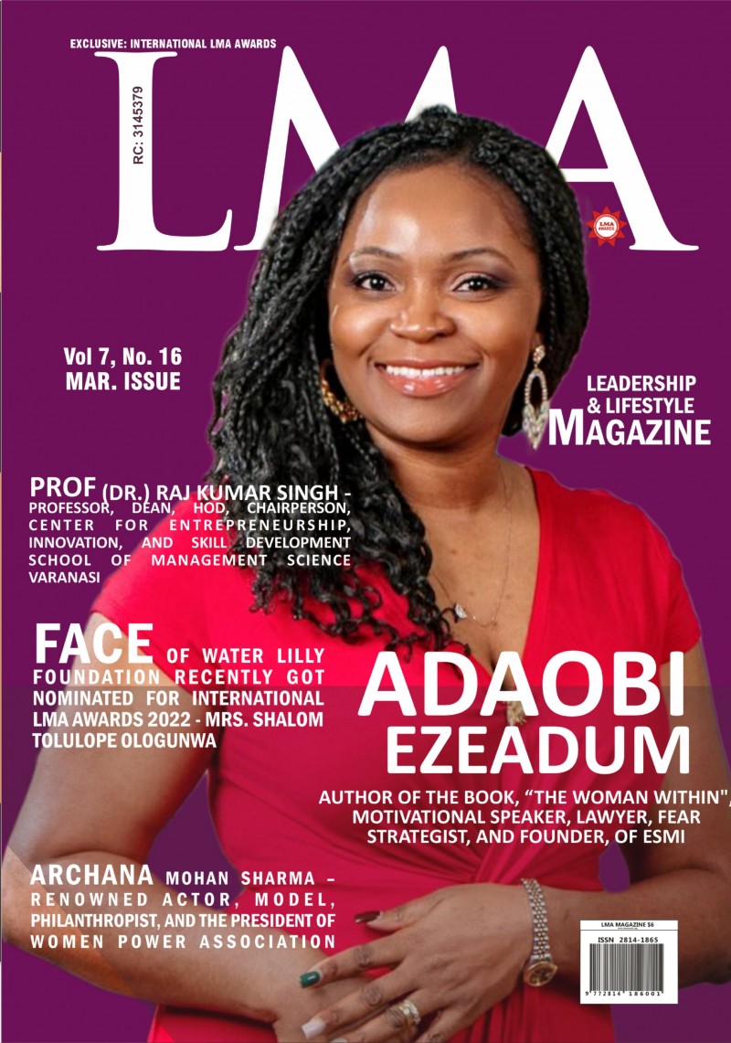 Buy INTERNATIONAL LMA MAGAZINE MARCH ISSUE 2022 WITH ADAOBI EZEADUM by ...