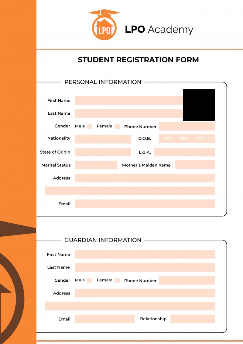 Buy LPO Academy Registration form by Charles Dioha on Selar
