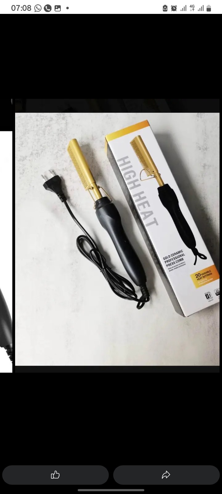 Buy Electronic hair comb by Nnajieze ferdinand chukwuemeka on Selar