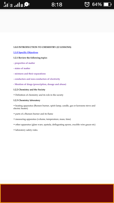 Buy KCSE-FORM-1-CHEMISTRY-NOTE by Lasisi Joseph on Selar