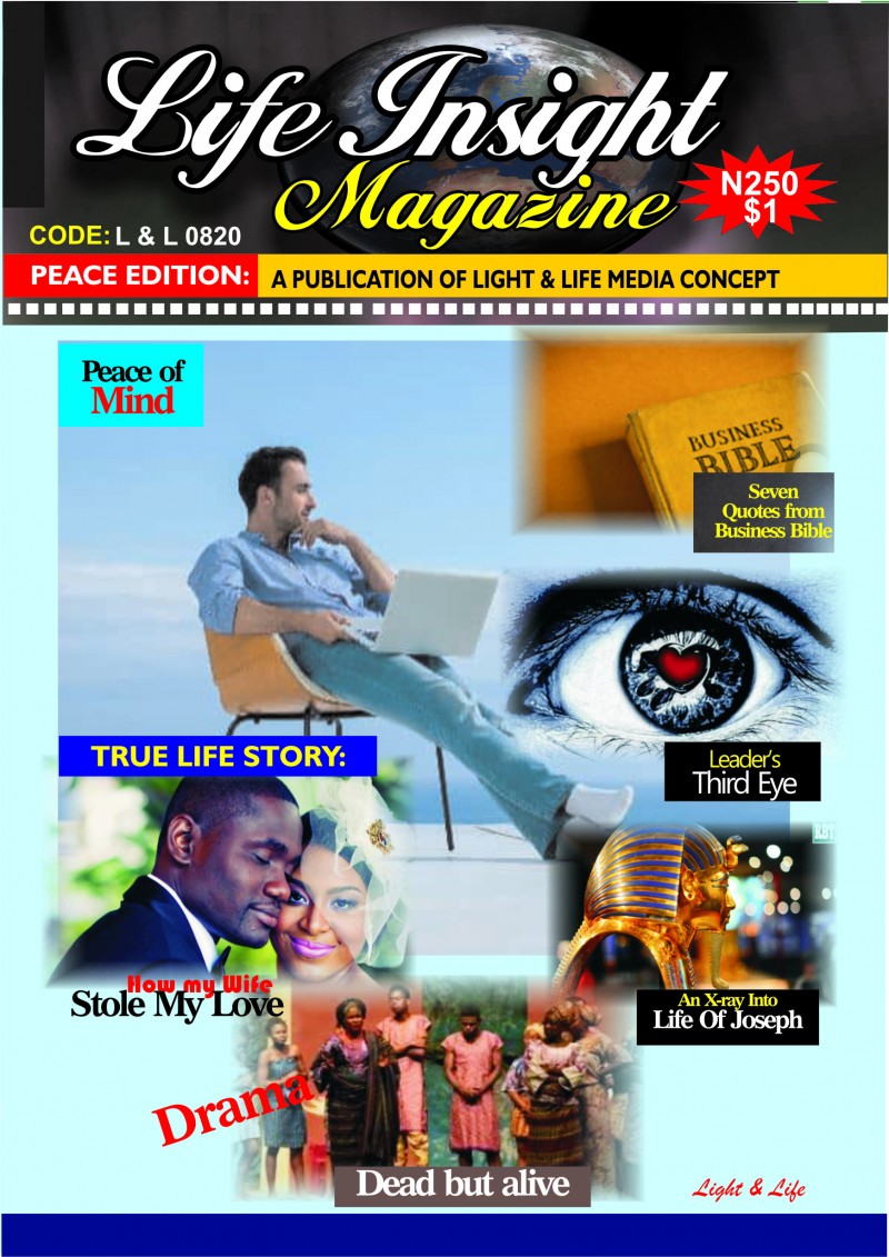 Buy Life Insight Magazine (Peace Edition) by Popoola Mike Olubanji on Selar