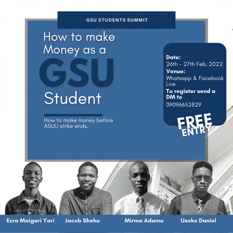 Get GSU STUDENTS SUMMIT by Ezra Maigari Yari on Selar